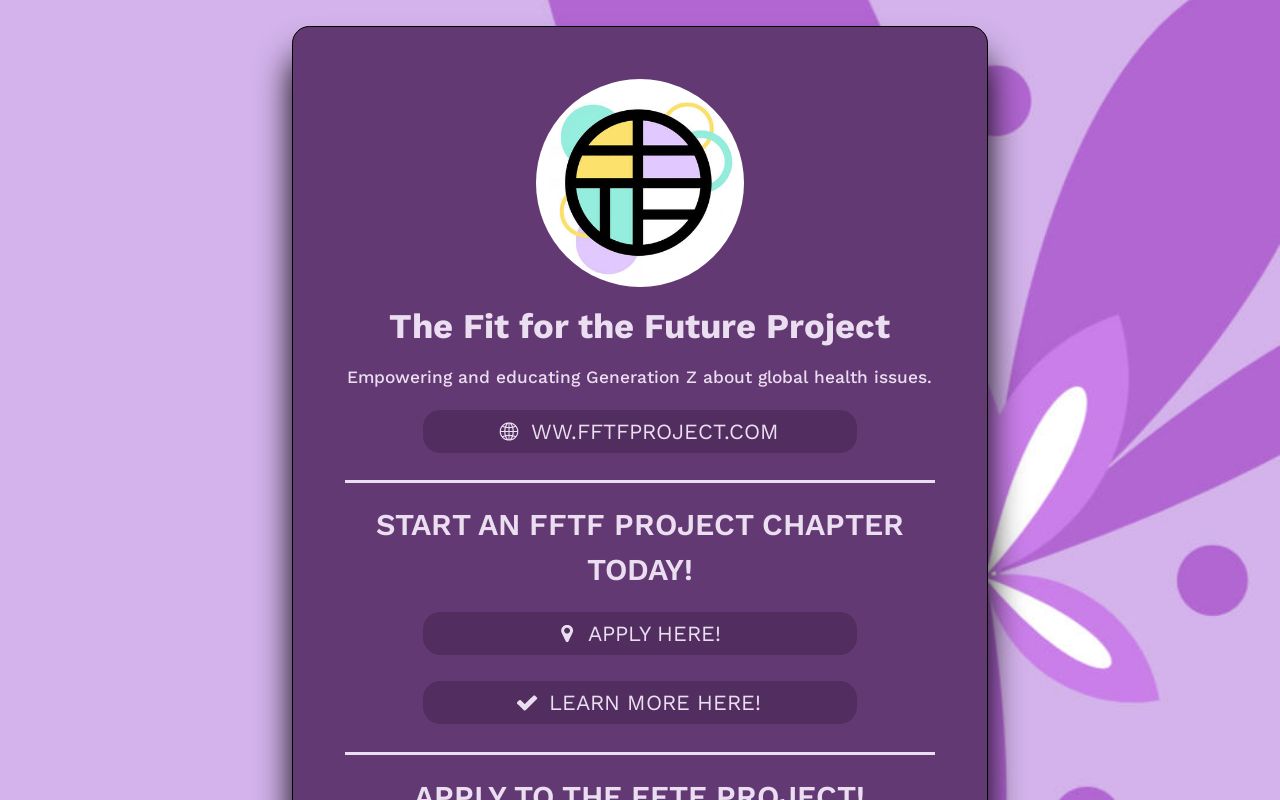 The Fit for the Future Project